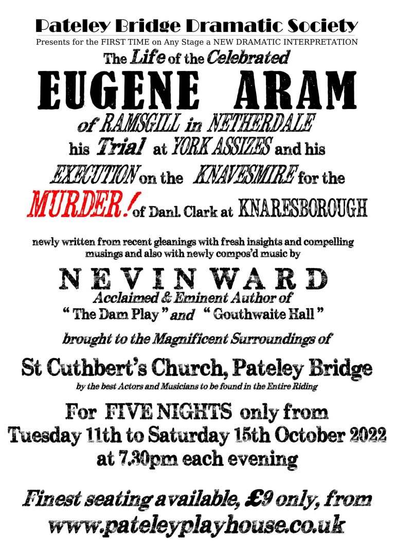 Eugene Aram - Pateleyplayhouse